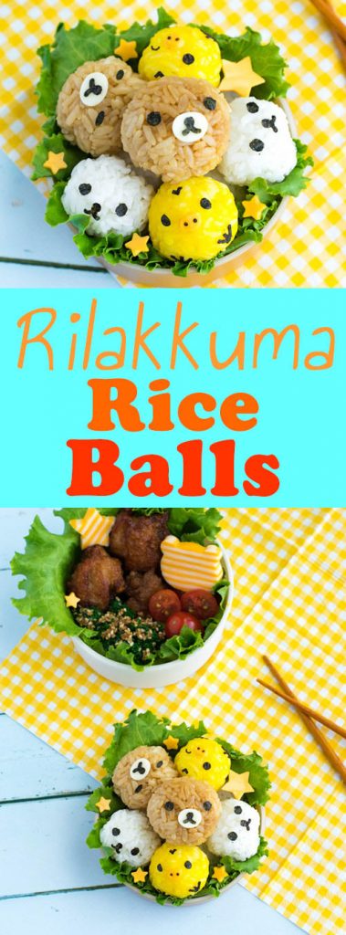 Rilakkuma Rice Balls Bento - Love At First Bento
