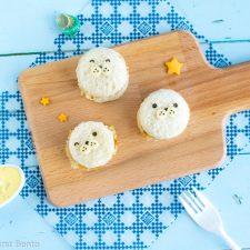 Mini Baby Seal Fish Burgers Bento Box - Love At First Bento