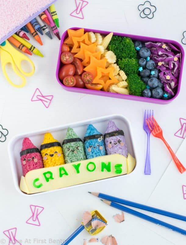 Colorful Crayon Bento Box - Love At First Bento